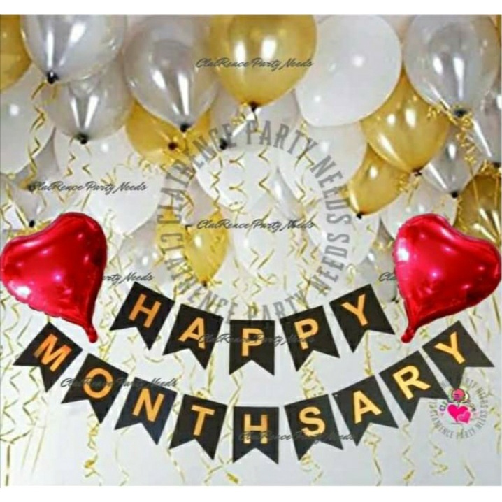 Happy Monthsary Package 18F for Party Theme and Decorations | Shopee ...
