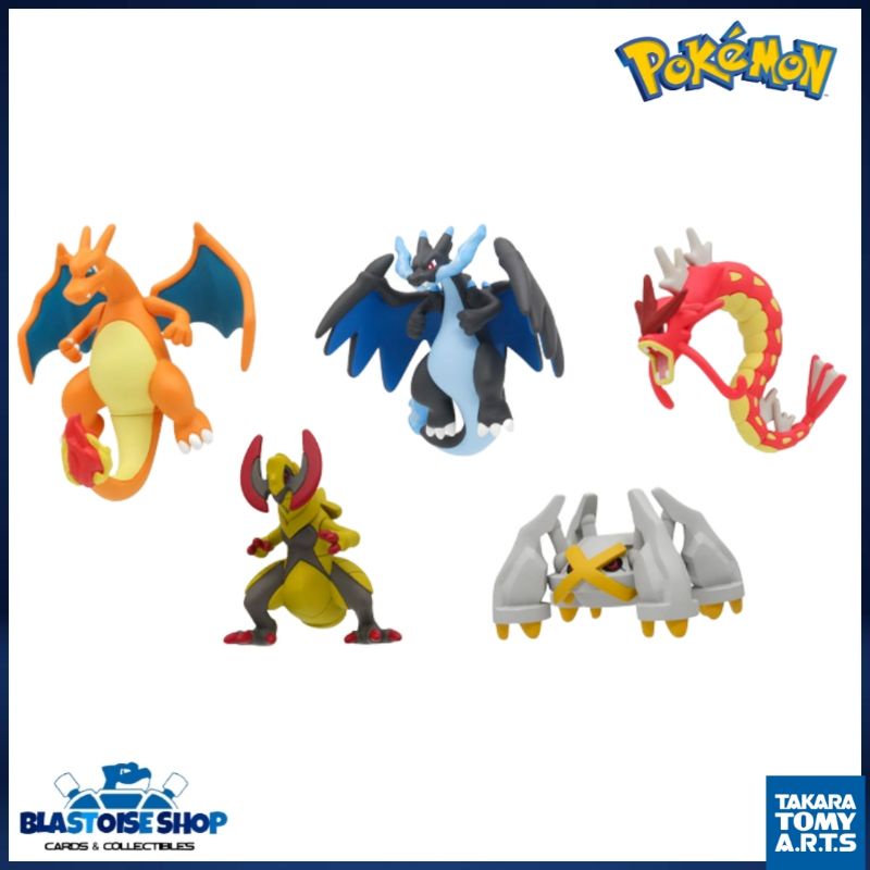Pokemon Masters Eight Netsuke Mascot Figures Side A: Charizard Gyarados ...
