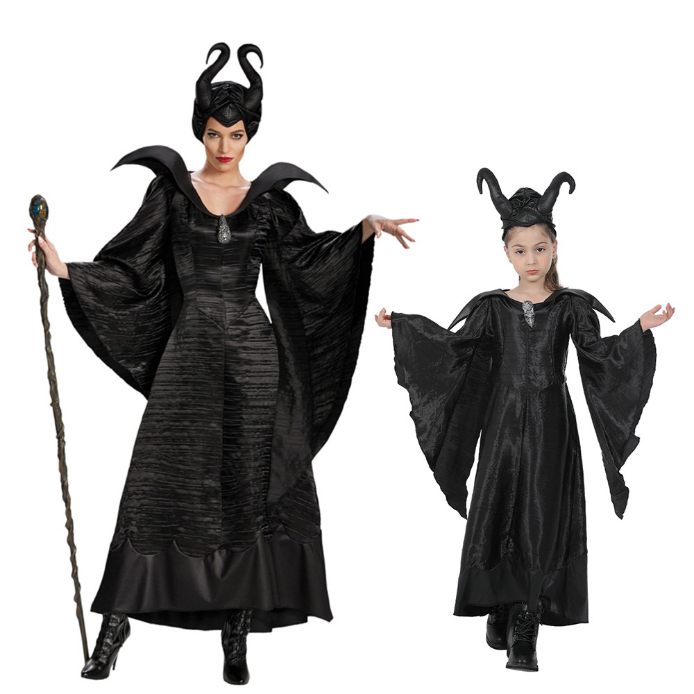 COD Kids Halloween Movie Maleficent Costume For Girls Disney Evil Queen ...