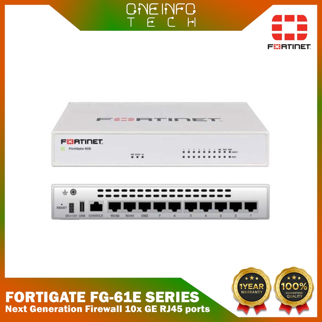 FORTINET FORTIGATE FG-61E SERIES 10x GE RJ45 ports | Shopee Philippines