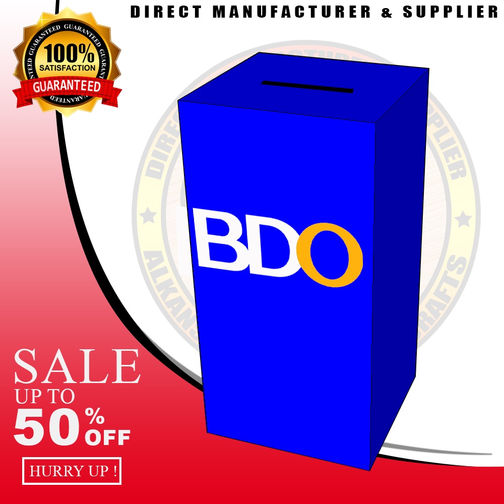 EXTRA BIG- BLUE-BDO COINBANK alkansya ipon challenge paper bill & coin ...