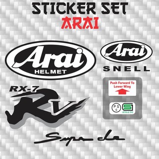 Arai Sticker - arai Sticker Complete set | Shopee Philippines