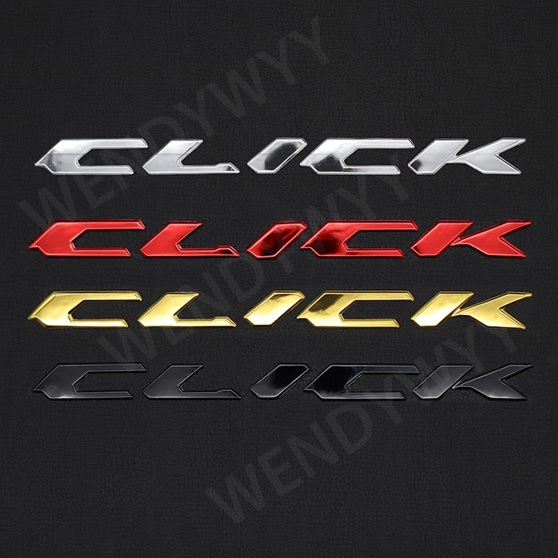 2pcs Multi-Colors 3D Honda Click and 125i or 150i Emboss Letter Emblem ...