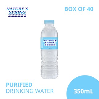 Nature's Spring Purified Water 350 mL | Shopee Philippines