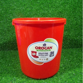 Orocan Pail with stainless steel handle timba 24 Liters (random ...