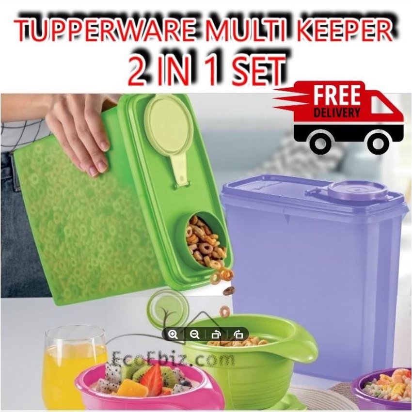 TUPPERWARE Multi Keeper / Dispenser Dry food Container oats, nuts ...