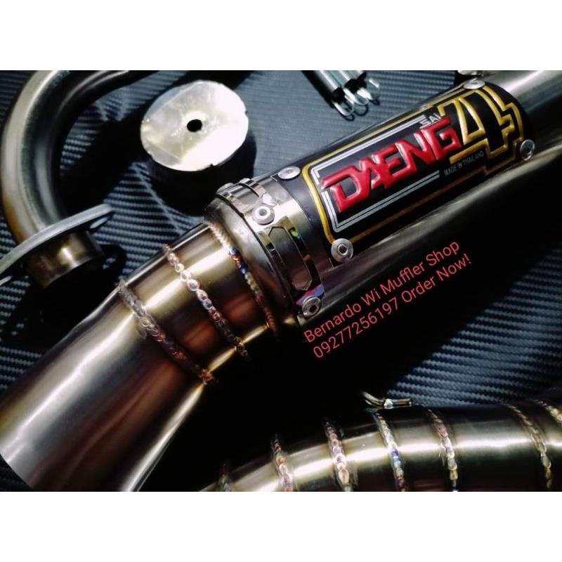 RAIDER 150 CARB OPEN MUFFLER EXHAUST PIPE KUO, ORBR, CHA, COMPLETE SET ...