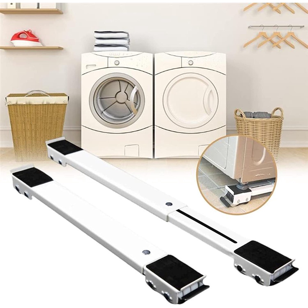 Washing Machine Stand Movable Adjustable Refrigerator Base Mobile ...