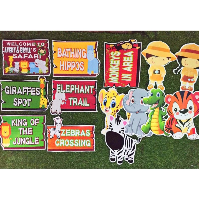 SAFARI BACKDROP BACKDROP FOR SAFARI THEME. SET | Shopee Philippines