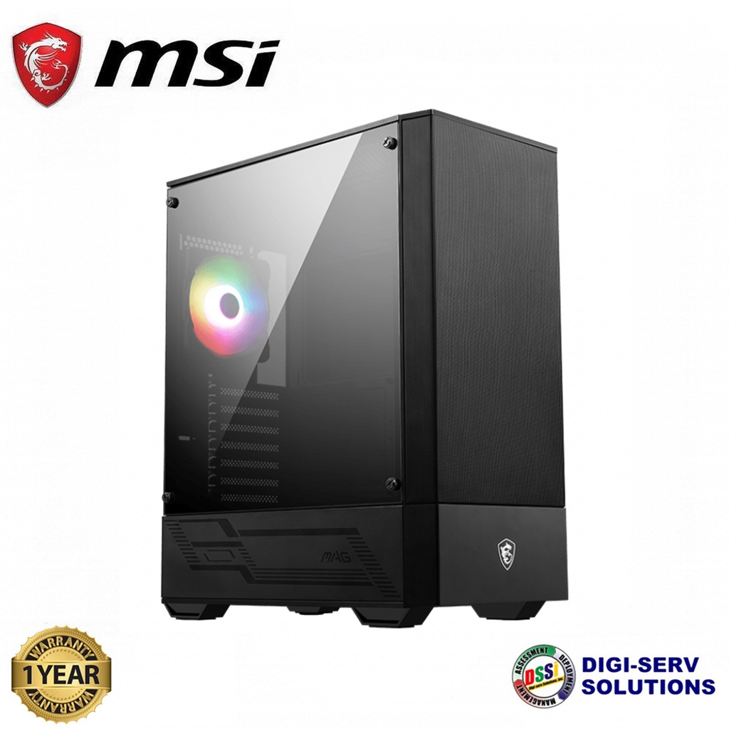 MSI MAG FORGE 111R Mid Tower Gaming PC Case, 1x 120mm ARGB Fan | Shopee ...