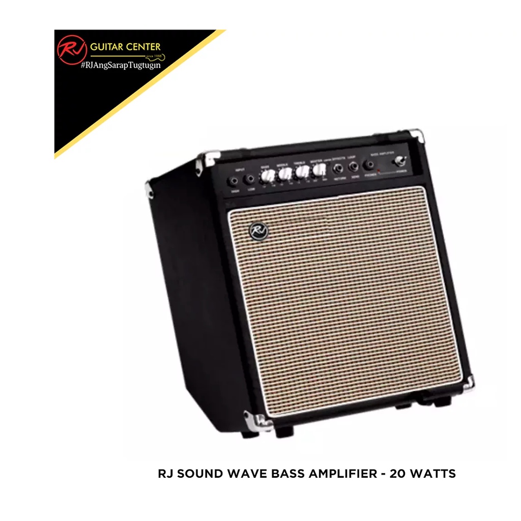 RJ Guitars Sound Wave Bass Amplifier - 20 Watts | Shopee Philippines