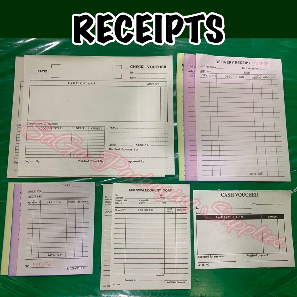 10 pads Business Receipts Resibo | Shopee Philippines