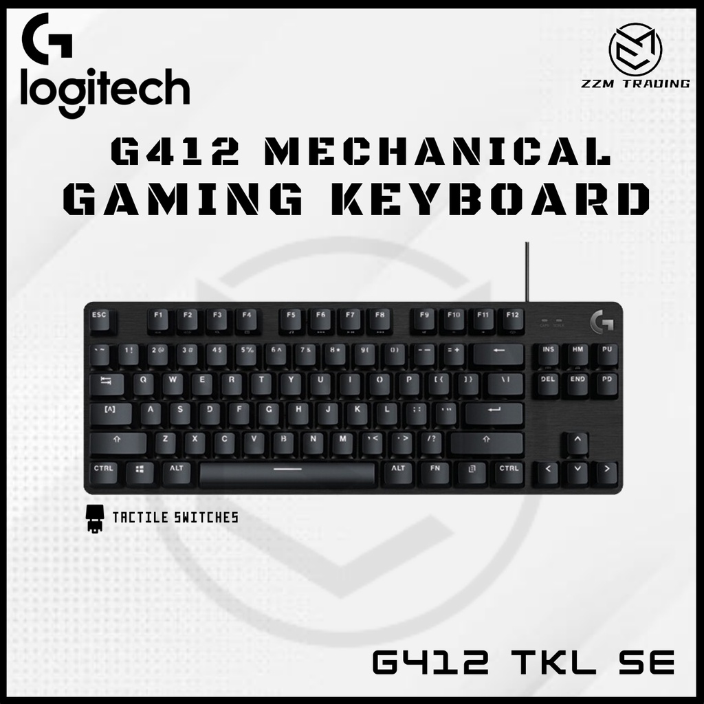 Logitech G412 SE \ G412 SE TKL Mechanical Gaming Keyboard Tactile Switches | Shopee Philippines