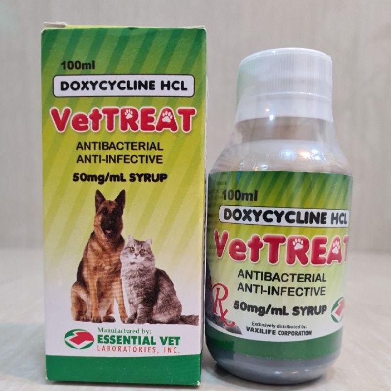 Vetreat Doxycycline HCL 50mg/mL Syrup | Shopee Philippines