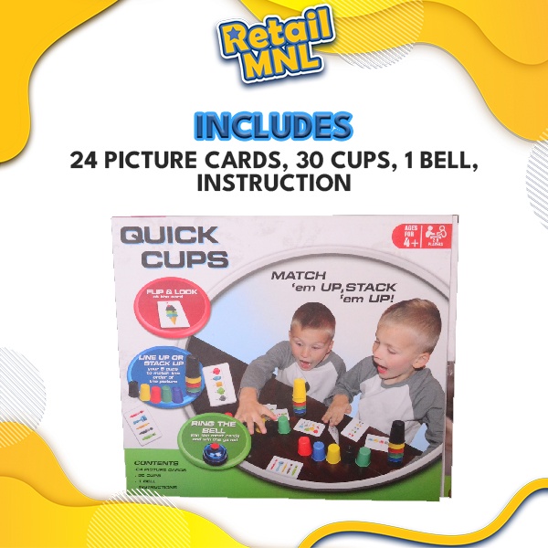 Retailmnl Quick Cups 2-6 Players Speed Cups Stacking Fun Game | Shopee ...