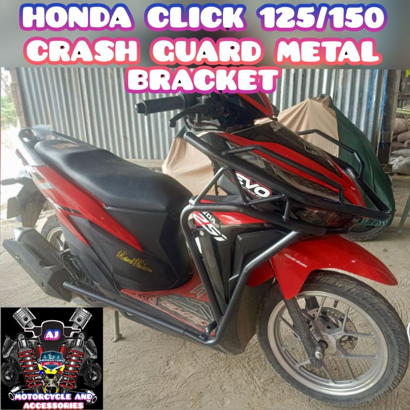HONDA CLICK 125/150 CRASH GUARD METAL BRACKET | Shopee Philippines