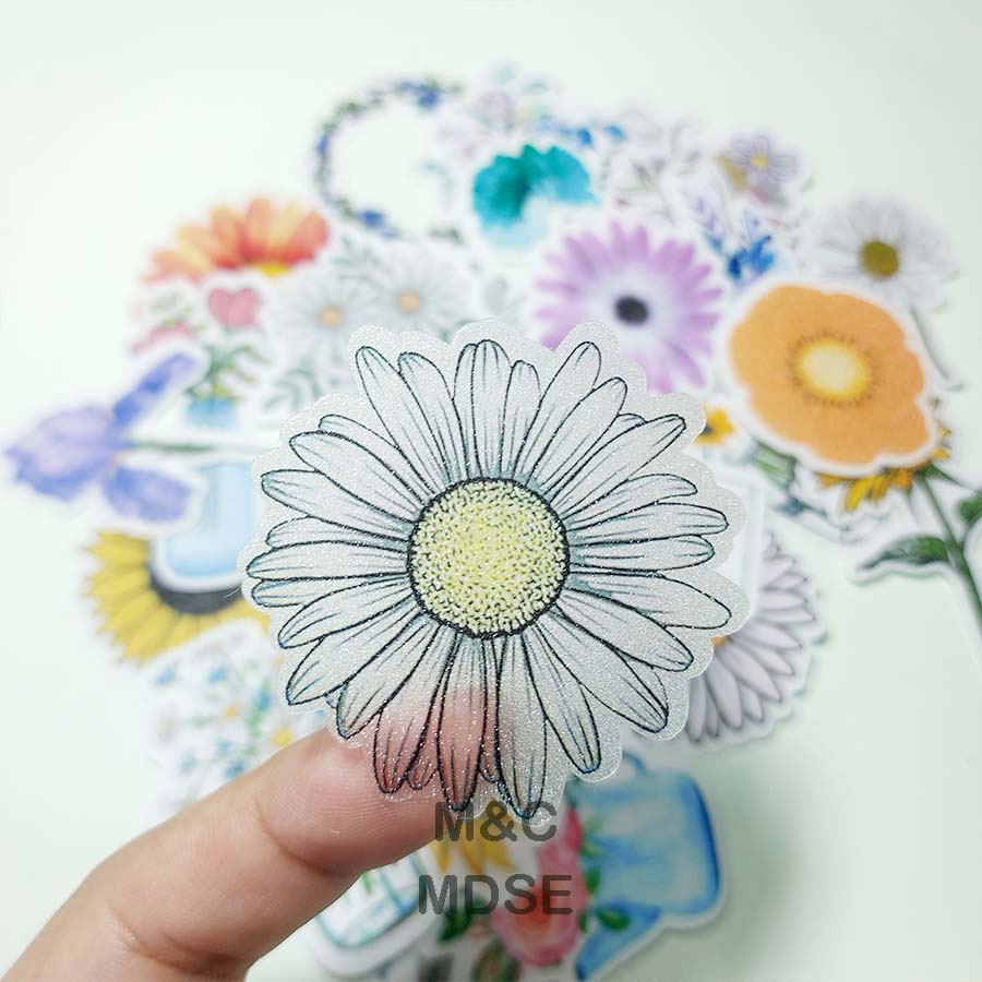 30pcs. Aesthetic stickers, waterproof Flower stickers, laptop stickers ...