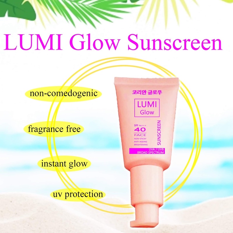 Lumi Glow Sunscreen SPF40 20g | Shopee Philippines