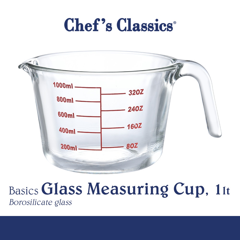 Available Chef's Classics Basics Glass Measuring Cup, 1lt | Shopee ...