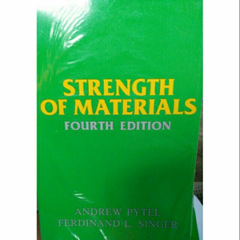 Strength of materials 4th edition singer | Shopee Philippines