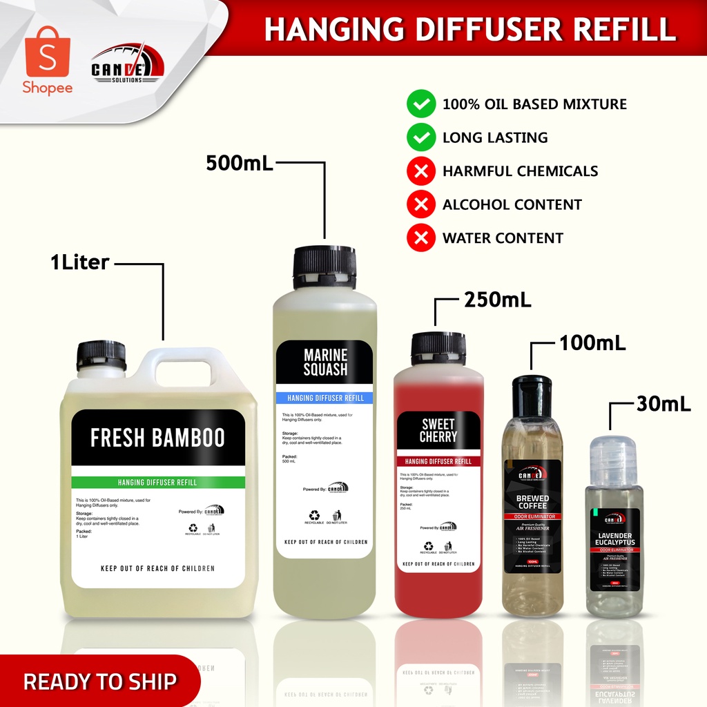 Hanging Diffuser Refill, Car Diffuser Refill, Air Freshener Refill (100 ...
