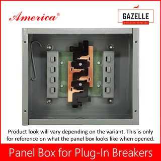 America Panel Box for 2-Pole Plug-In Breakers 2-10 Branches | Shopee ...