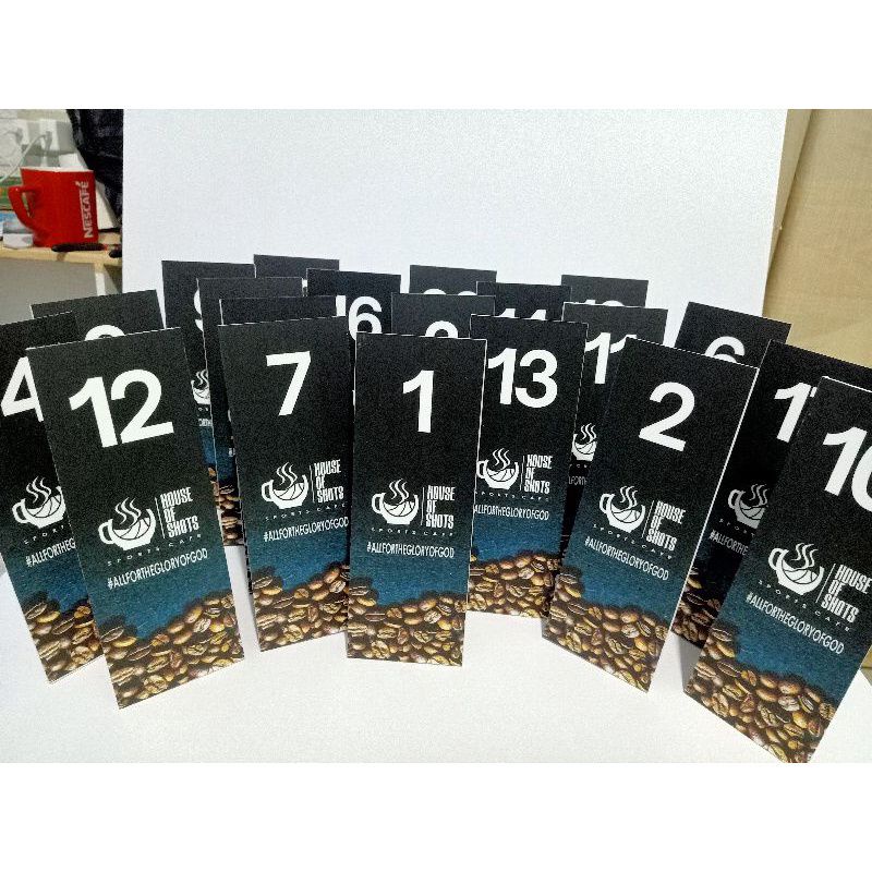 Table Number Standee Sintra Board | Shopee Philippines