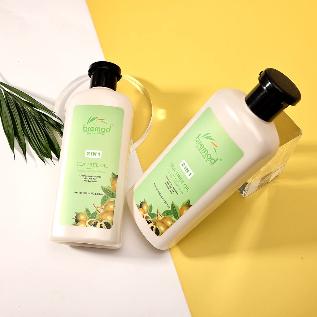 BREMOD Tea Tree Oil Shampoo&Body Wash For Dandruff, Dry Hair and Itchy ...