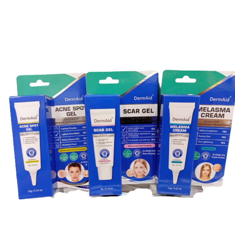 DermAid scar/acne spot gel/ Melasma cream | Shopee Philippines