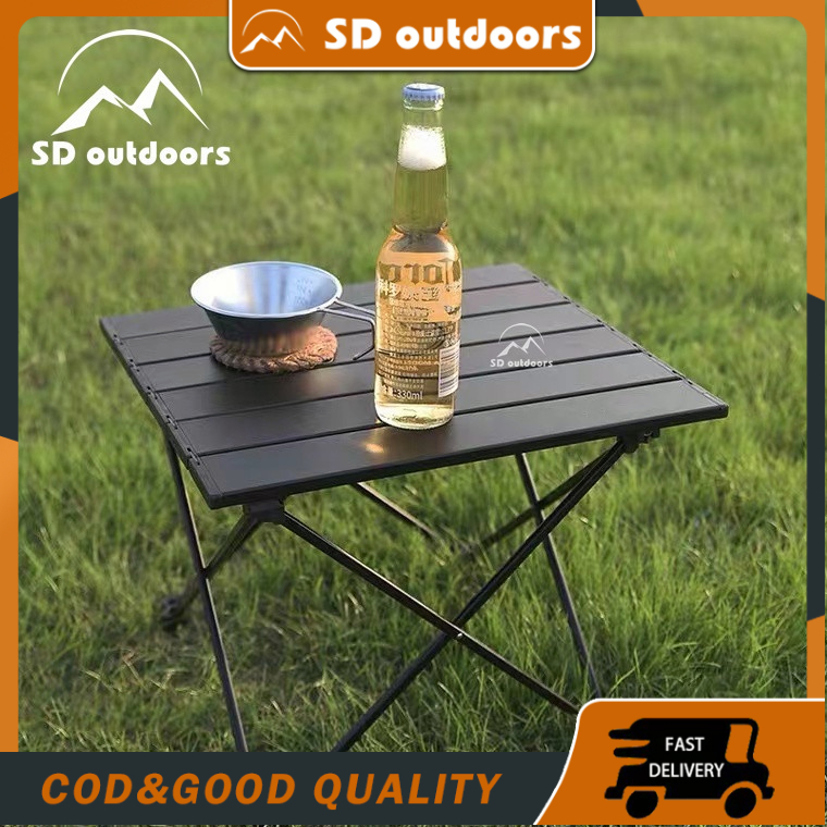 Portable Foldable Outdoor Table Aluminum Alloy Camping Table | Shopee ...