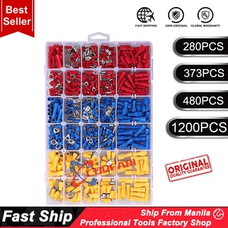 280/373/480/1200 Pcs Electrical Assorted Insulated Wire Cable Terminal ...
