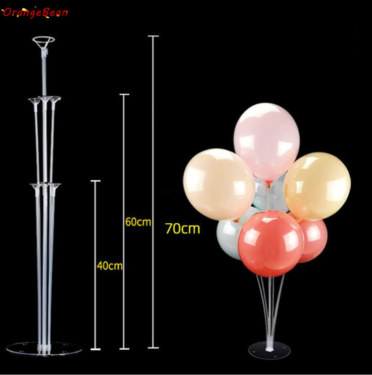 1 Set Transparent Balloon Table Floating Standing Bracket Balloon ...