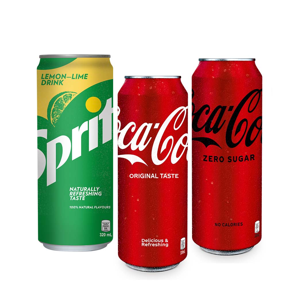 Coke, Coke Zero, Sprite 320mL Rainbow Pack | Shopee Philippines