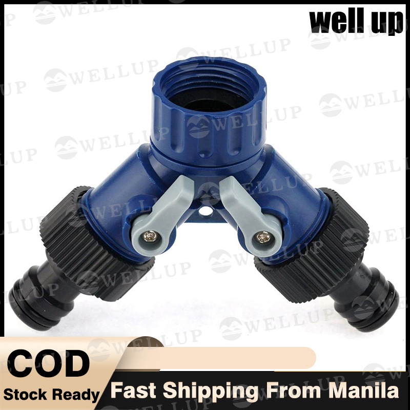 3/4" Water Tap Splitter 2 Way For 1/2" Caliber Quick Connector Adaptor ...