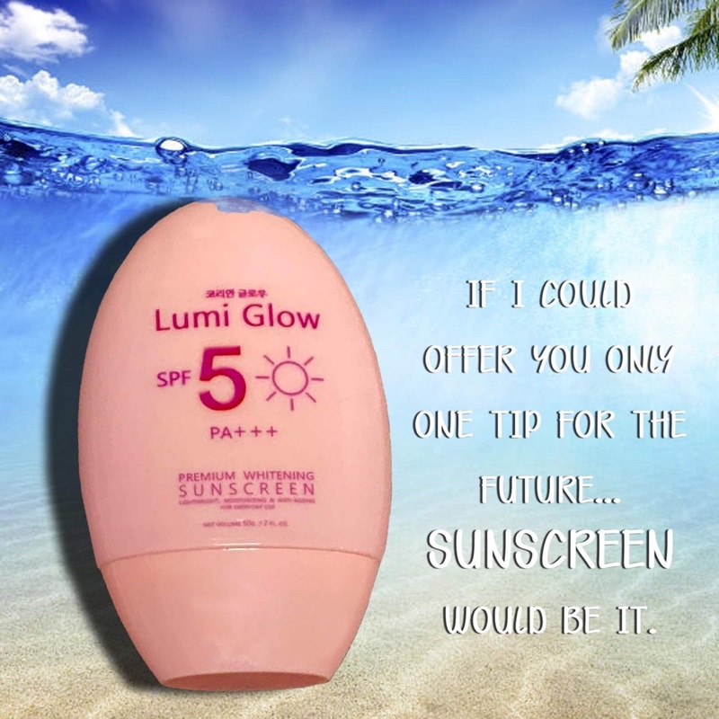 Lumi Glow Sunscreen SPF50 50g | Shopee Philippines