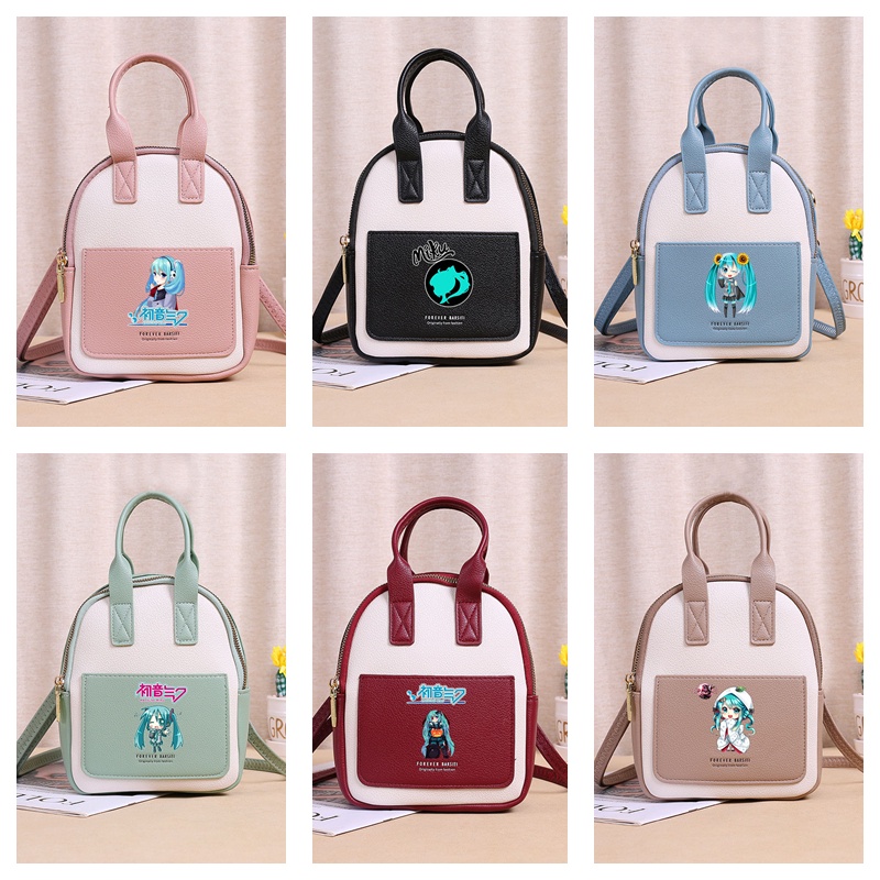 Cute Hatsune Miku Backpack Korean Crossbody Bag Tote Bag Student School ...
