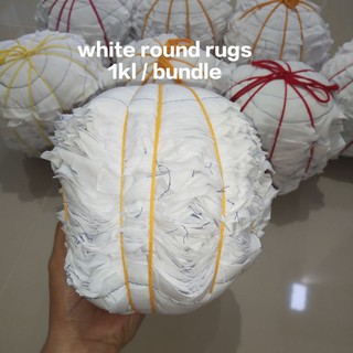 White Rugs Round (basahan bilog 1kl) | Shopee Philippines