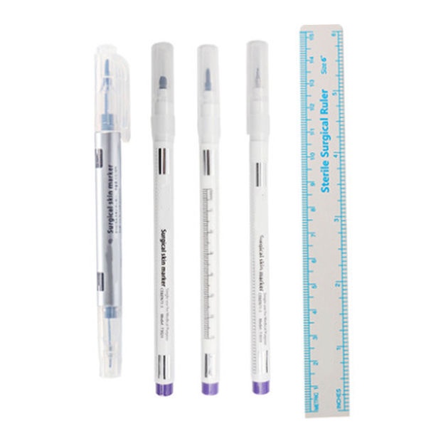 Medical Skin Marker Sterile Surgical Beauty Pen Micro-plastic Tattoo ...