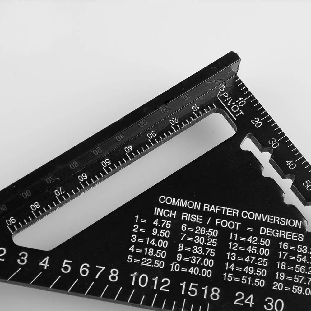 Alloy Speed Square Rafter Ruler Triangle Angle Square Protractor Miter ... Alloy Speed Square Rafter Ruler Triangle Angle Square Protractor Miter ...
