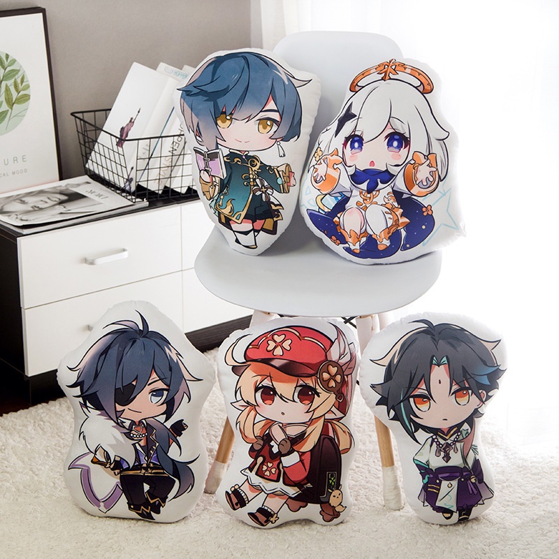 Genshin Impact Pillow Raiden Shogun Klee Xiao Zhongli Pillows Arataki ...