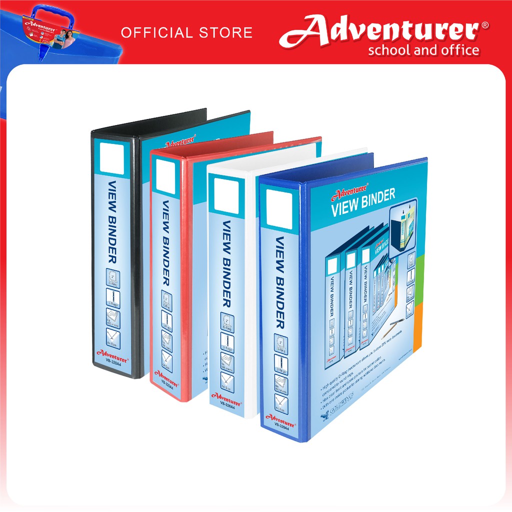 Adventurer View Binder, 3-Ring Binder, 2.0" - A4 Size | Shopee Philippines