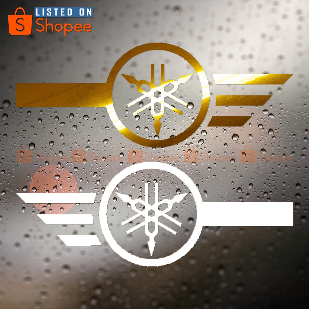 Stickers | (2X) Yamaha Stripes | Weather proof die-cut decals | 4 ...