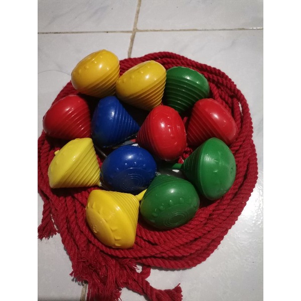 Plastic Trompo With String Assorted Color Set Of 12pcs | Shopee Philippines