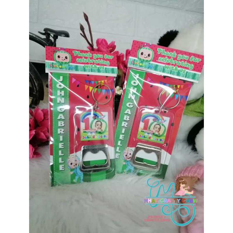 cocomelon theme Acrylic Bottle Opener Keychain | Shopee Philippines