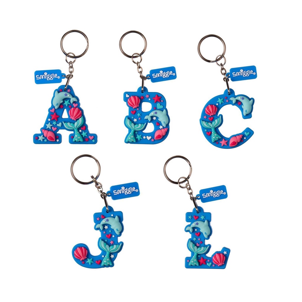 Smiggle Scented 3D Alphabet Keyring - Mermaid | Shopee Philippines