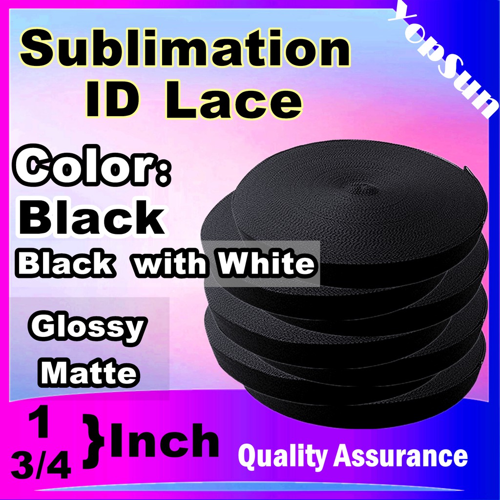 ID Lace Sublimation ID Lace Roll Lanyard Glossy / Matte 1 and 3/4 Inch ...