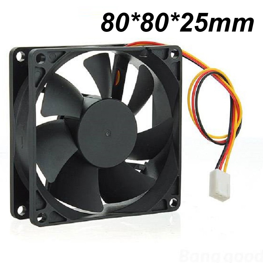 80mm 3Pins 12V PC CPU Host Chassis Computer Case IDE Fan Cooling Cooler ...