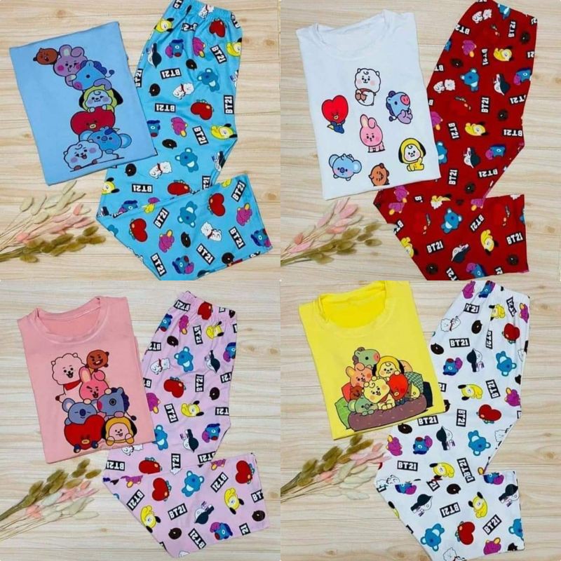 BT21 2in1 Pajamas (FREE SIZE) | Shopee Philippines