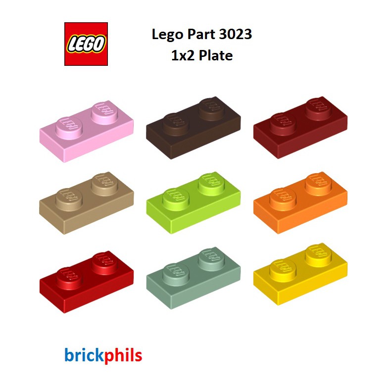 Lego Part 3023 1x2 Plate (10pcs per Lot) | Shopee Philippines