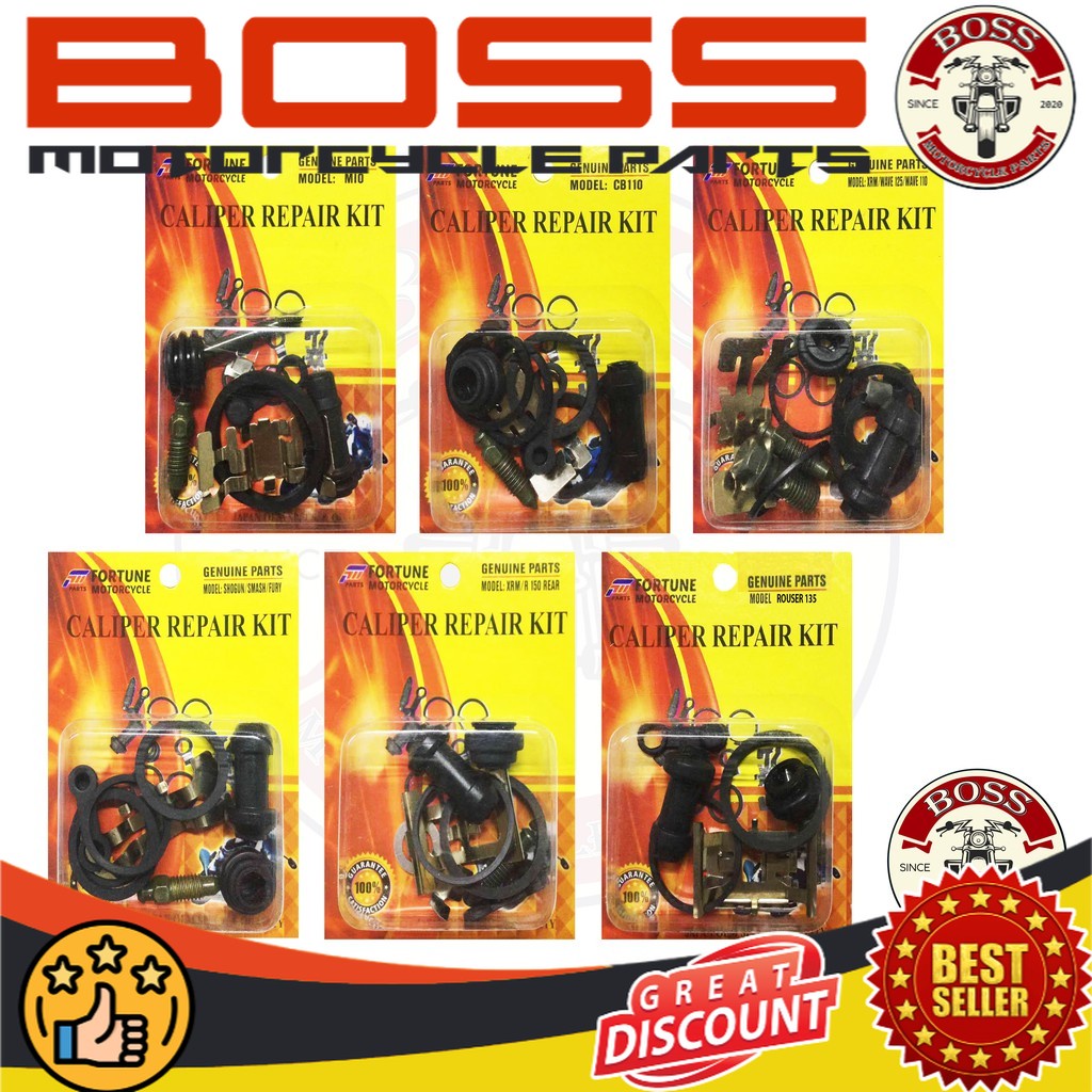 MOTORCYCLE CALIPER REPAIR KIT (CRK) ROUSER 135/MIO/XRM/WAVE/SHOGUN ...
